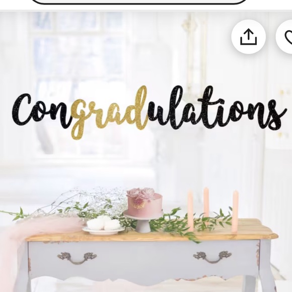 glam celebration | Party Supplies | Graduation Party Supplies Cake ...